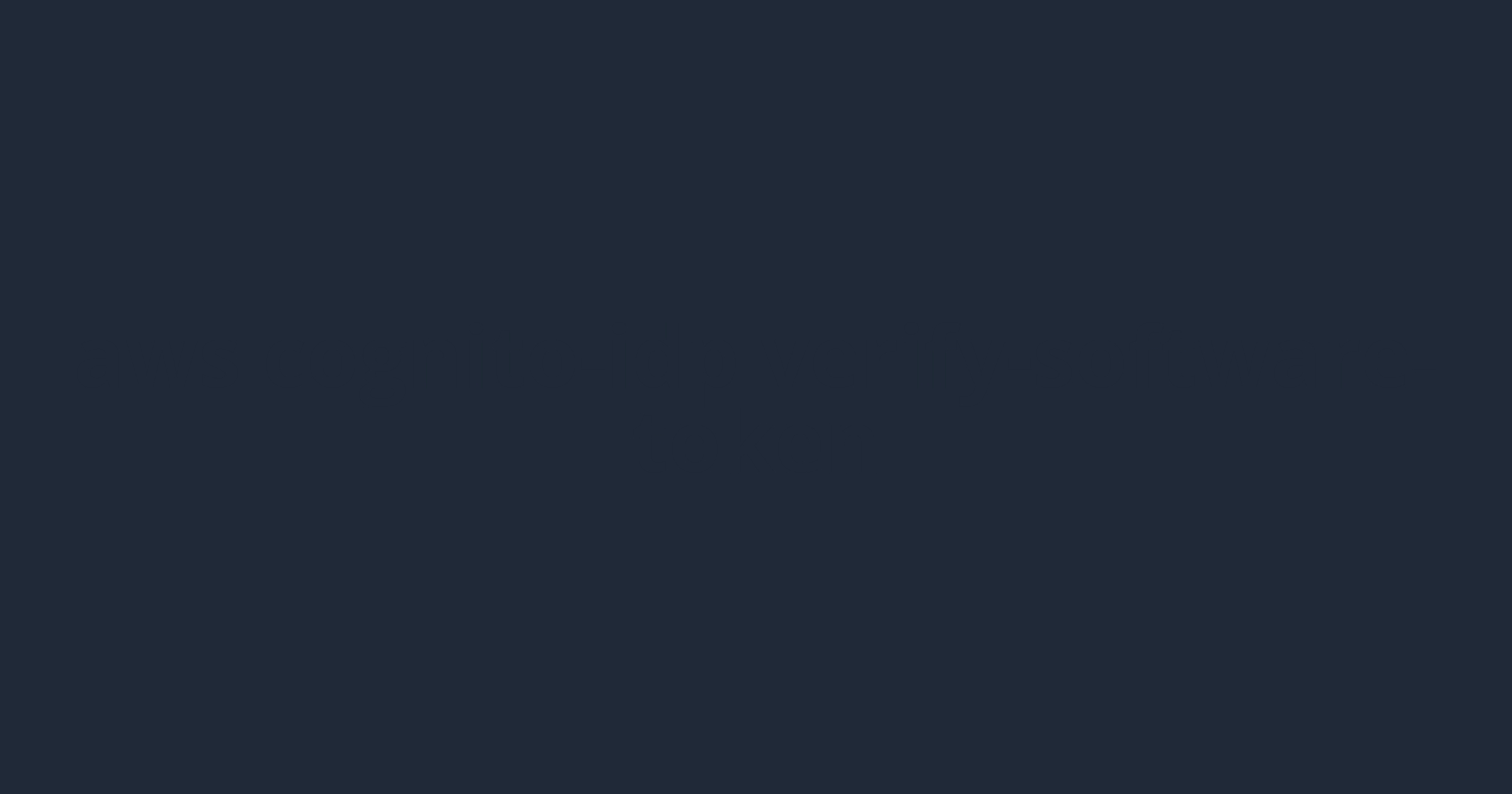 Aws Cognito Idp Verify Software Token Fig